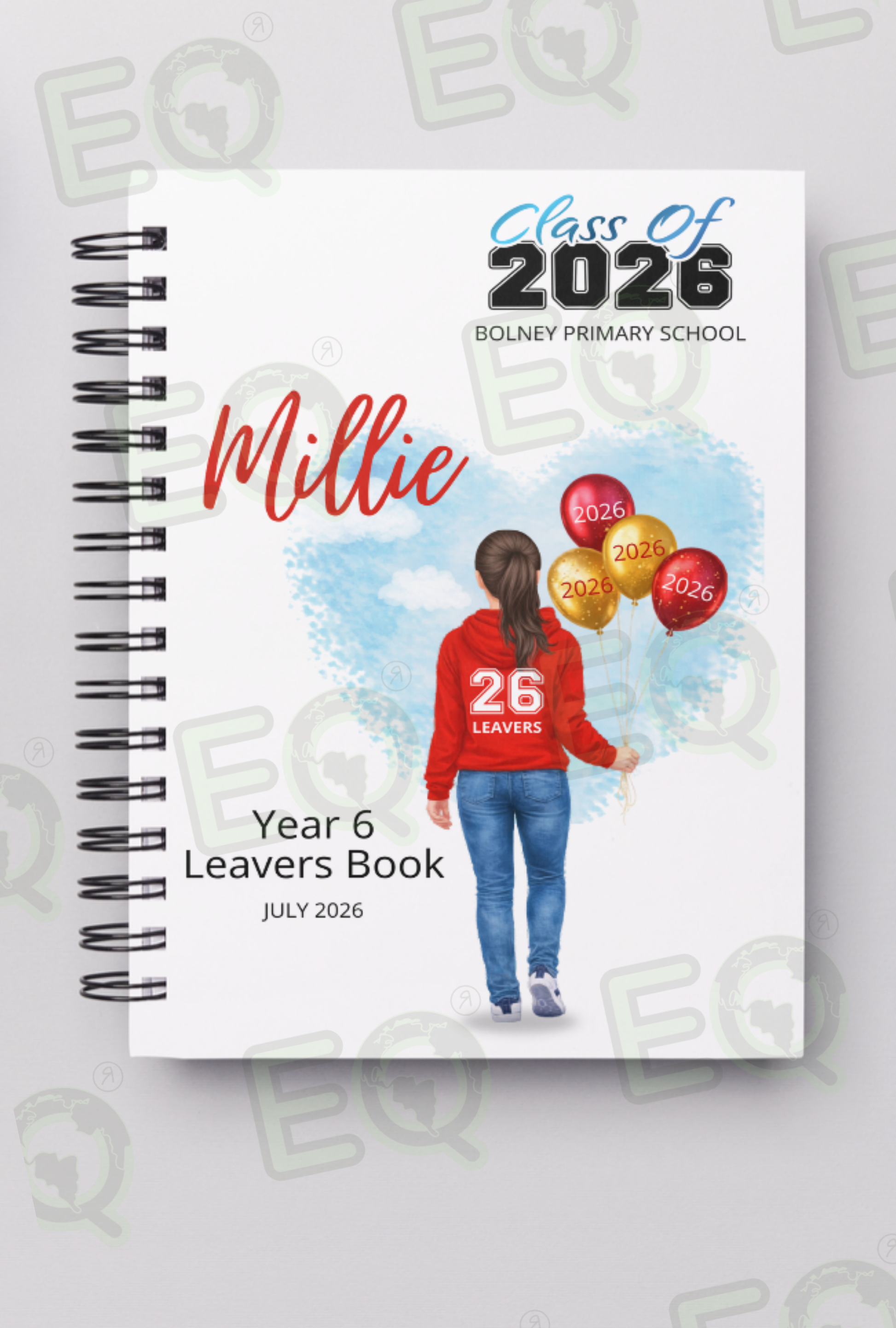 Personalised Leavers Book | EcoQuench Яewind Custom A5 Notebook